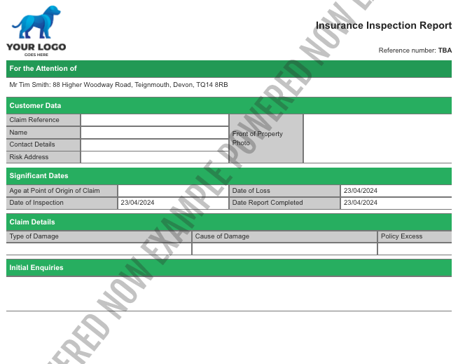 Insurance Inspection Report
