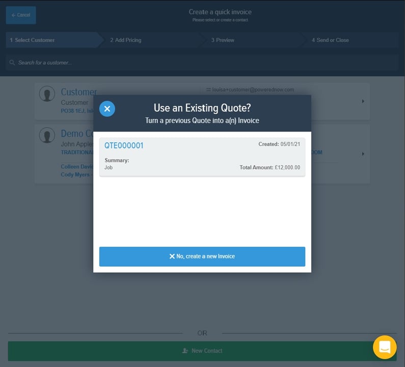 Lesson Six - Creating an Invoice From a Quote
