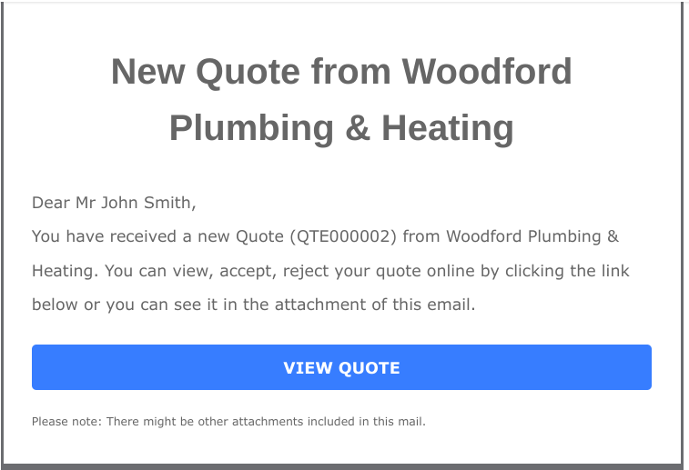 How Does a Customer 'Accept' or Reject' a Quote?