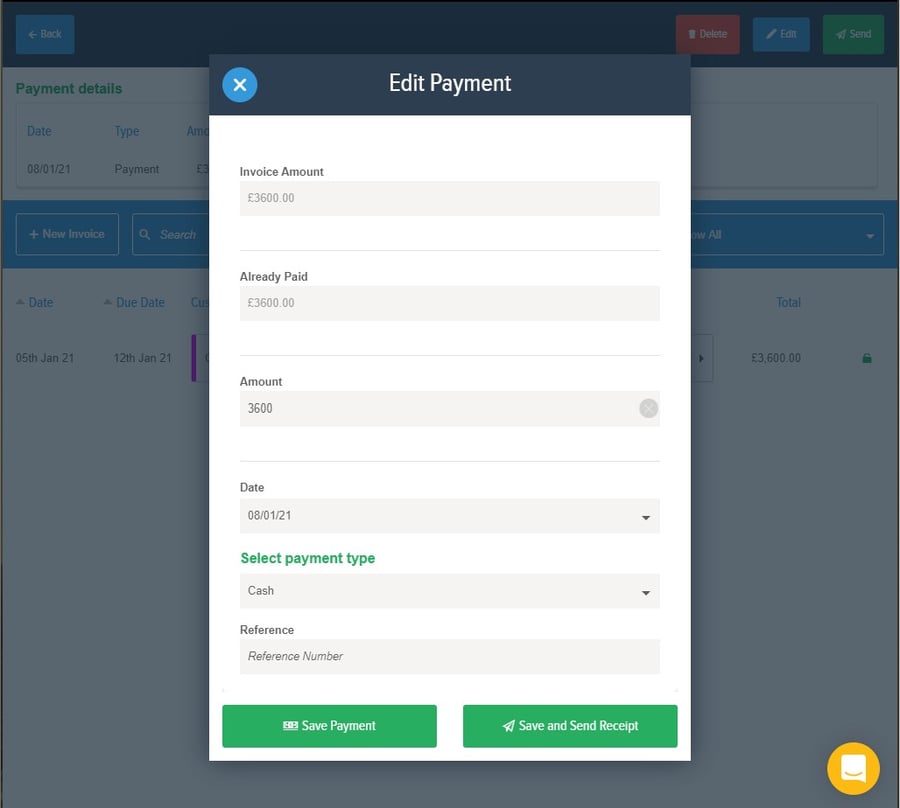 How to Delete/Edit Payments