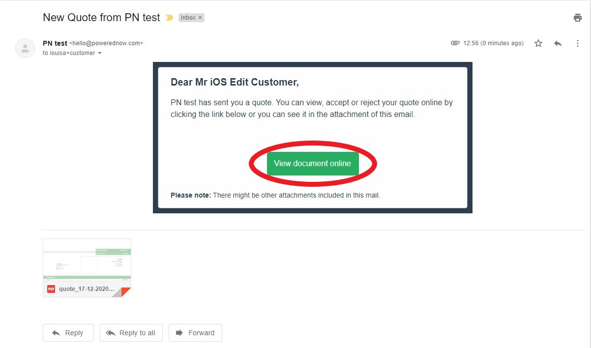 How Does a Customer 'Accept' or Reject' a Quote?