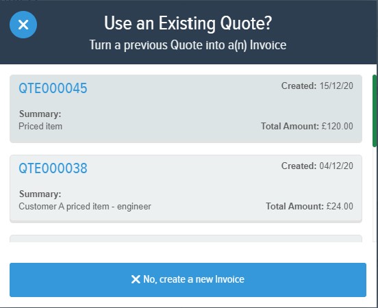 How to Convert a Quote to an Invoice